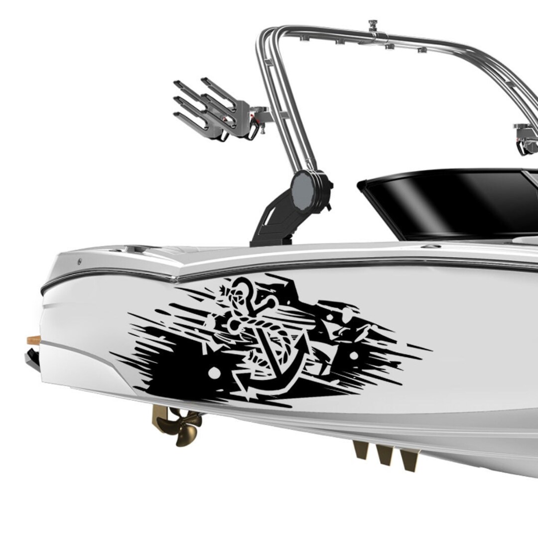 Boat Sticker Anchor Graphic Compatible With Tow Sports Boat Marine ...