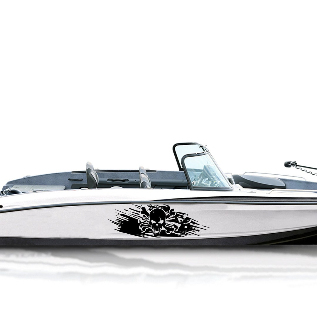 Boat Sticker Scull Graphic Decals Compatible With Bass Boat Fishing ...