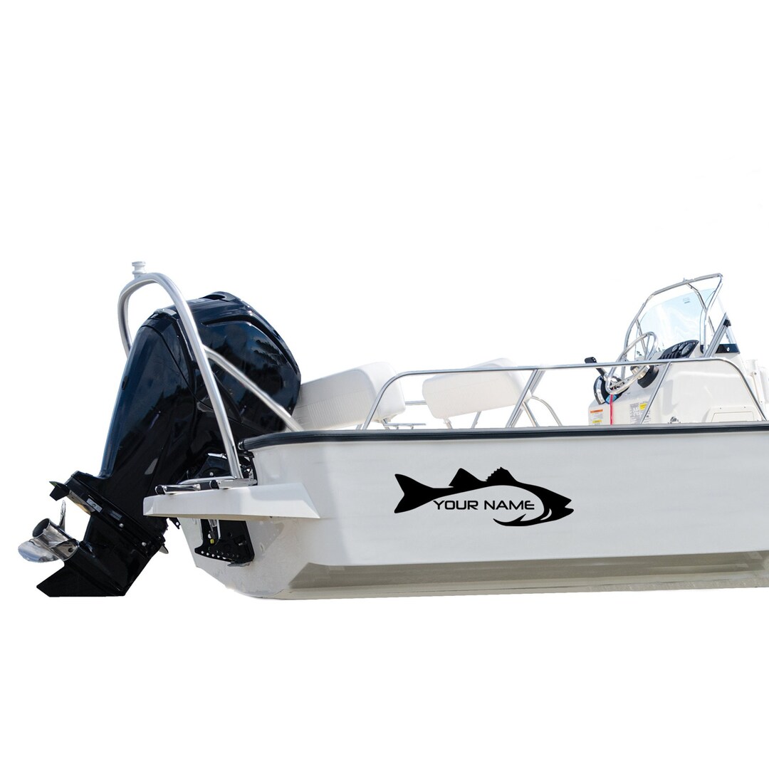 Striped Bass Boat Registration Number Decal Compatible With Boston ...