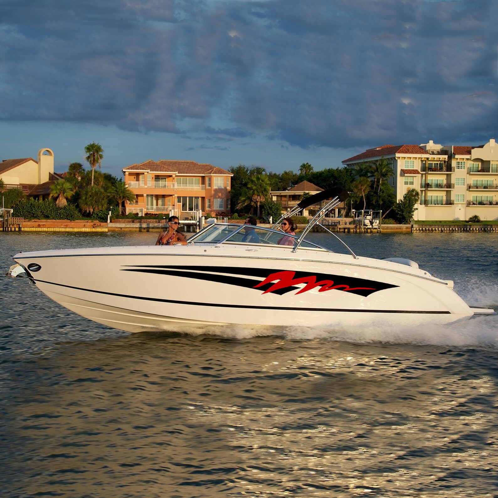 Graphic Boat Decals Compatible With Bowrider Boat Open Sea Sport ...