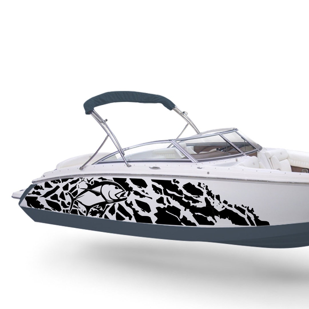 Giant Trevally Boat Sticker Compatible With Bowrider Boat Decals GT ...