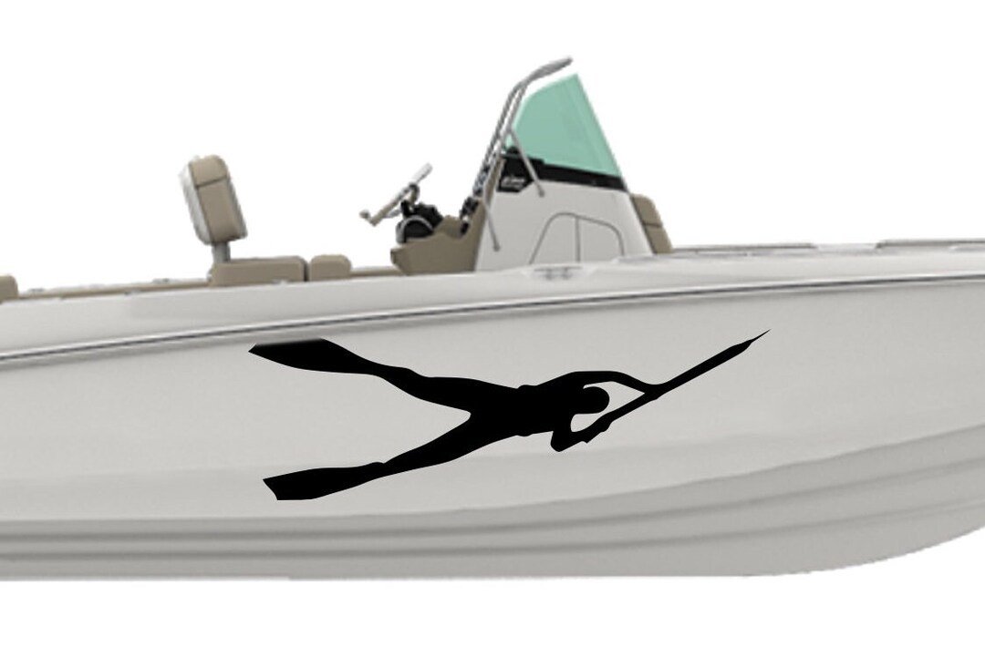 Spearfishing Sticker Compatible With Boston Whaler Boat Decals Sticker ...