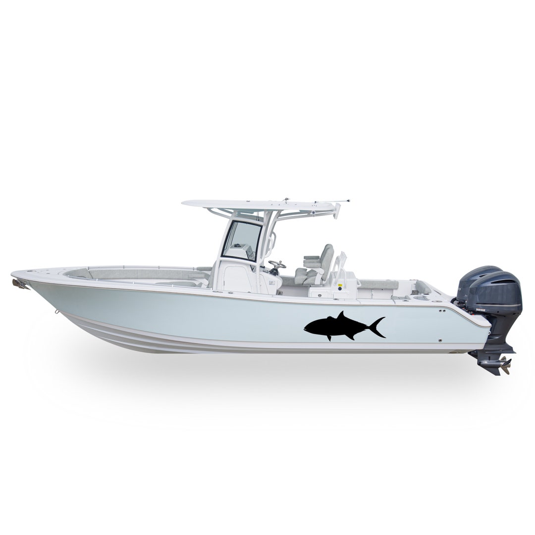 Amberjack Fish Boat Sticker Decals Compatible With Center Console Boat ...