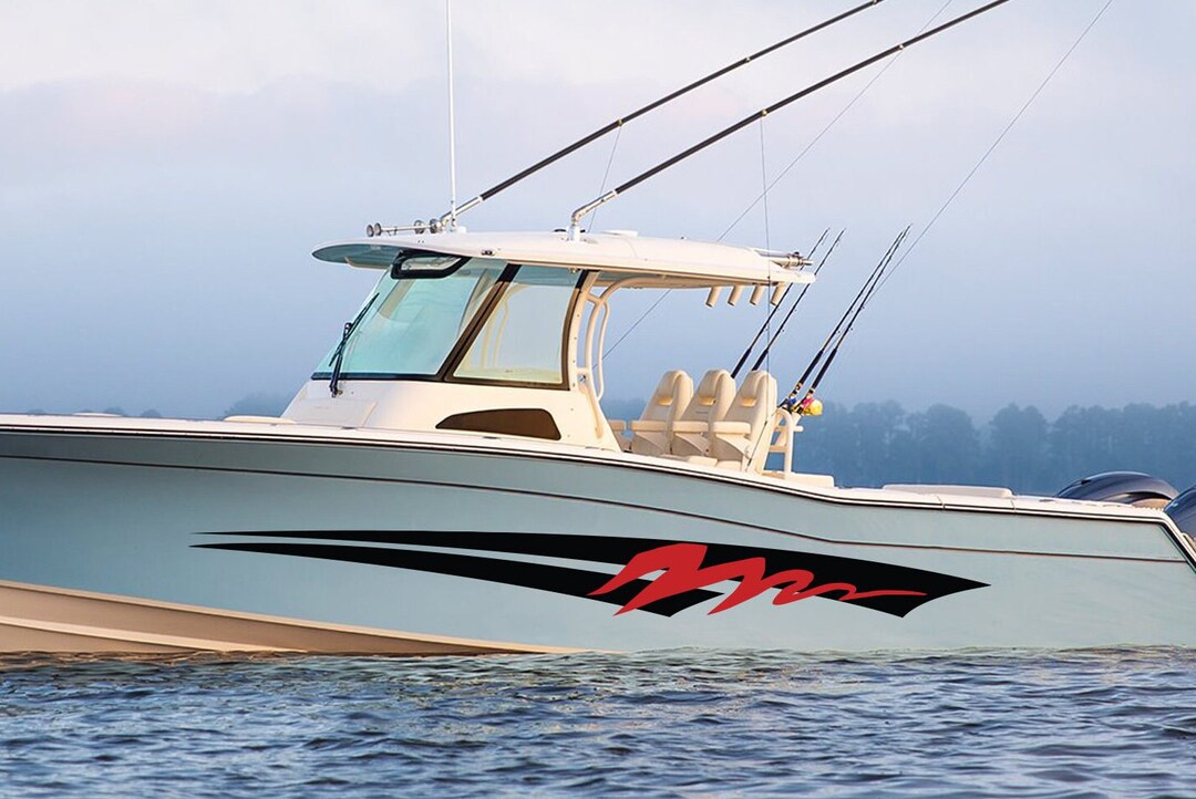 Graphic Boat Decals Compatible With Grady - White Boat Sport Stripes ...