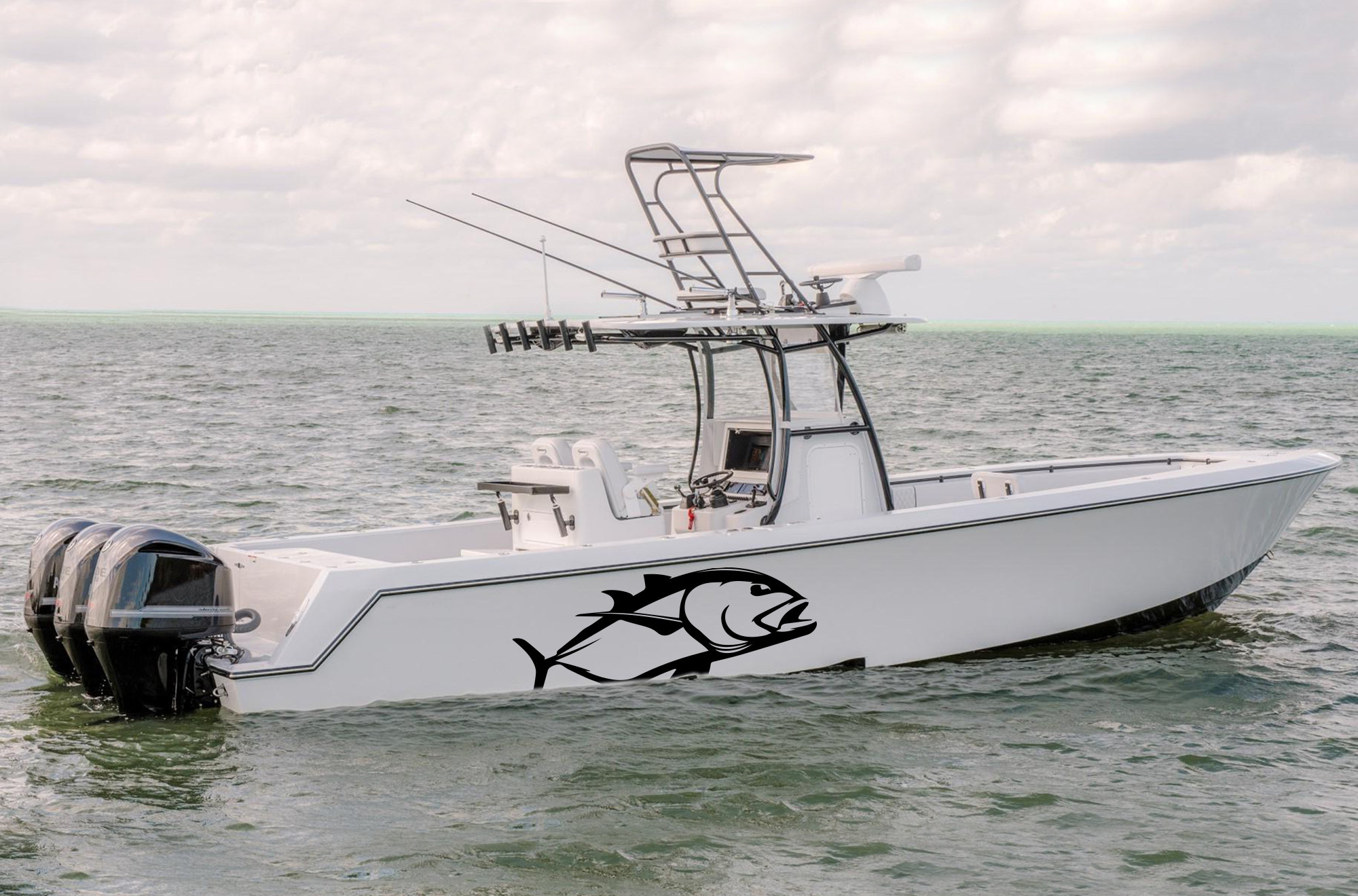 Giant Trevally Fish Boat Sticker Decal Compatible With - Etsy