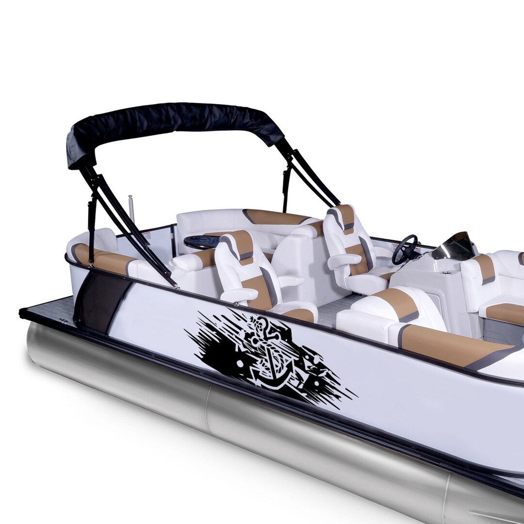 Anchor Boat Sticker Graphic Compatible With Pontoon Boat Marine Decals ...