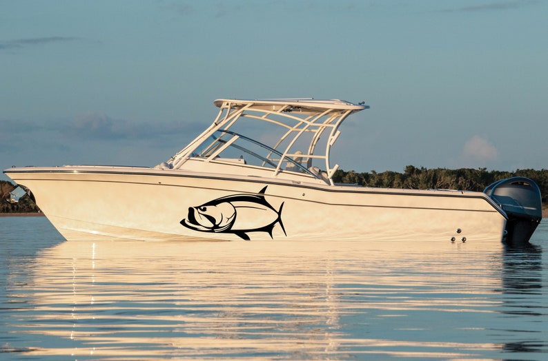 Tarpon Fish Boat Sticker Decals Compatible With Grady-white Boat Tarpon ...