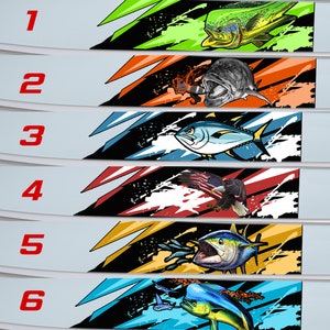 Giant Trevally Boat Graphic Decal Compatible With Center Console Boat ...