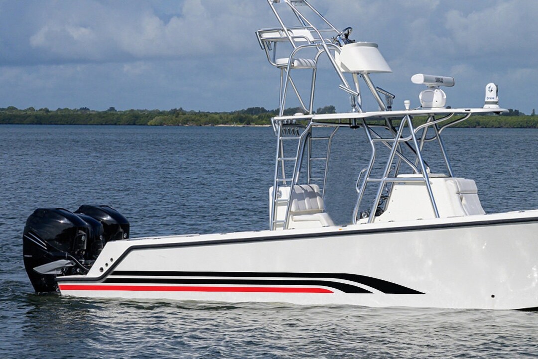 Boat Decals Kit Compatible With Seavee Boat Sport Treble Stripes ...