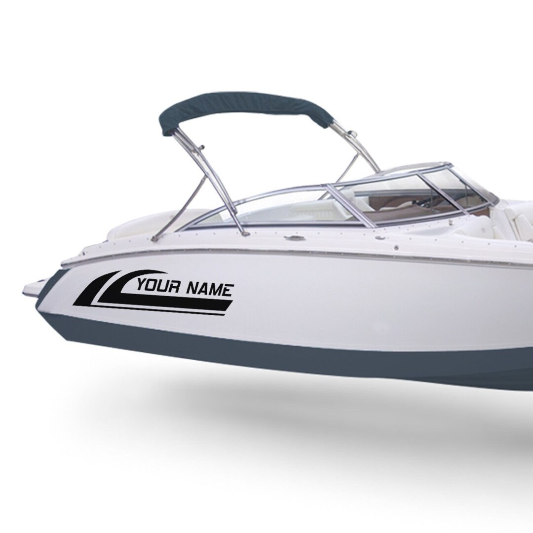 Sport Decal Boat Registration Number Decal Compatible With Bowrider ...