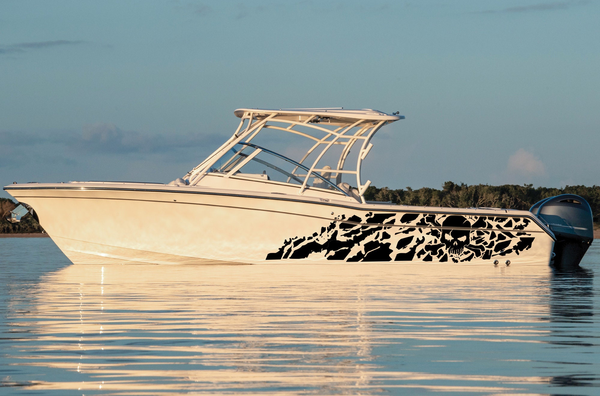 Nightmare Graphic Boat Decals Compatible With Grady-white Boat - Etsy