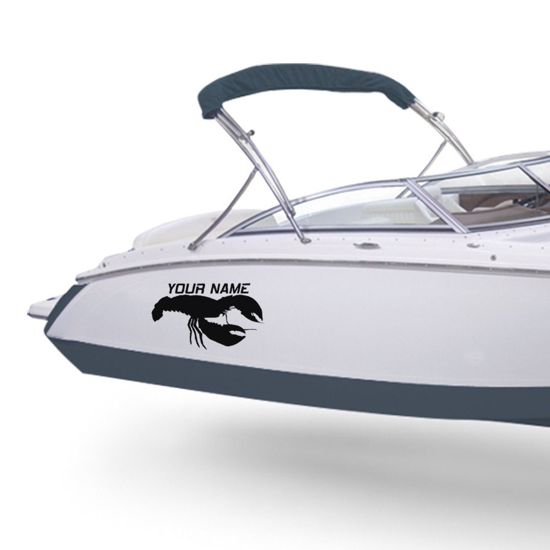 Lobster Decal Boat Decal Compatible With Bowrider Boat Sticker Lobster ...