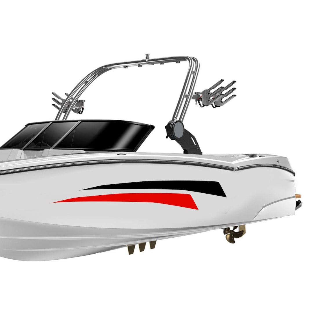 Graphic Kit Boat Decals Compatible With Tow Sports Boat Stripes Sticker ...