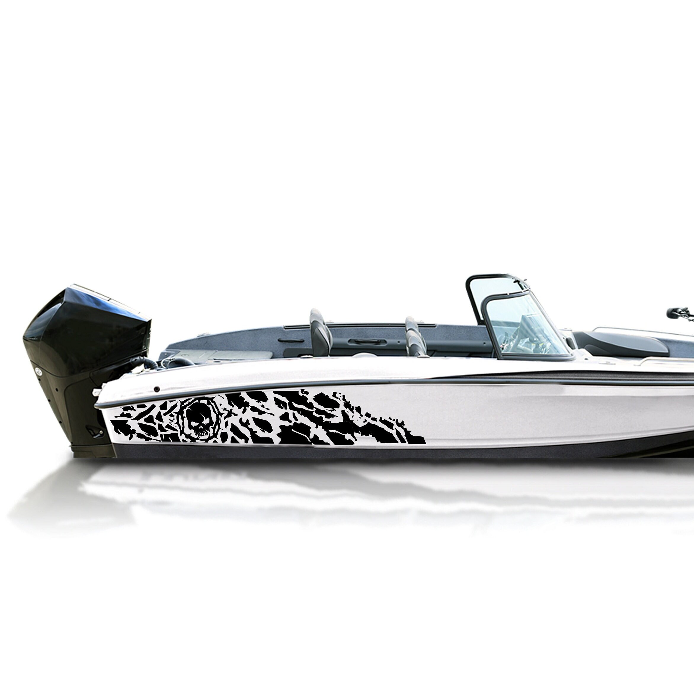 Scull Graphic Kit Boat Decals Compatible With Bass Boat Splash - Etsy