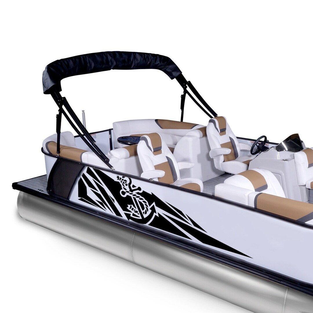 Anchor Graphic Boat Sticker Compatible With Pontoon Boat Marine Decals ...