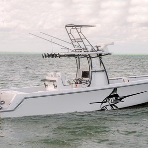 Marlin Boat Sticker Decal Compatible With Contender Boat Sailfish ...