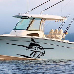 Marlin Boat Sticker Decal Compatible With Grady-white Boat Fishing ...
