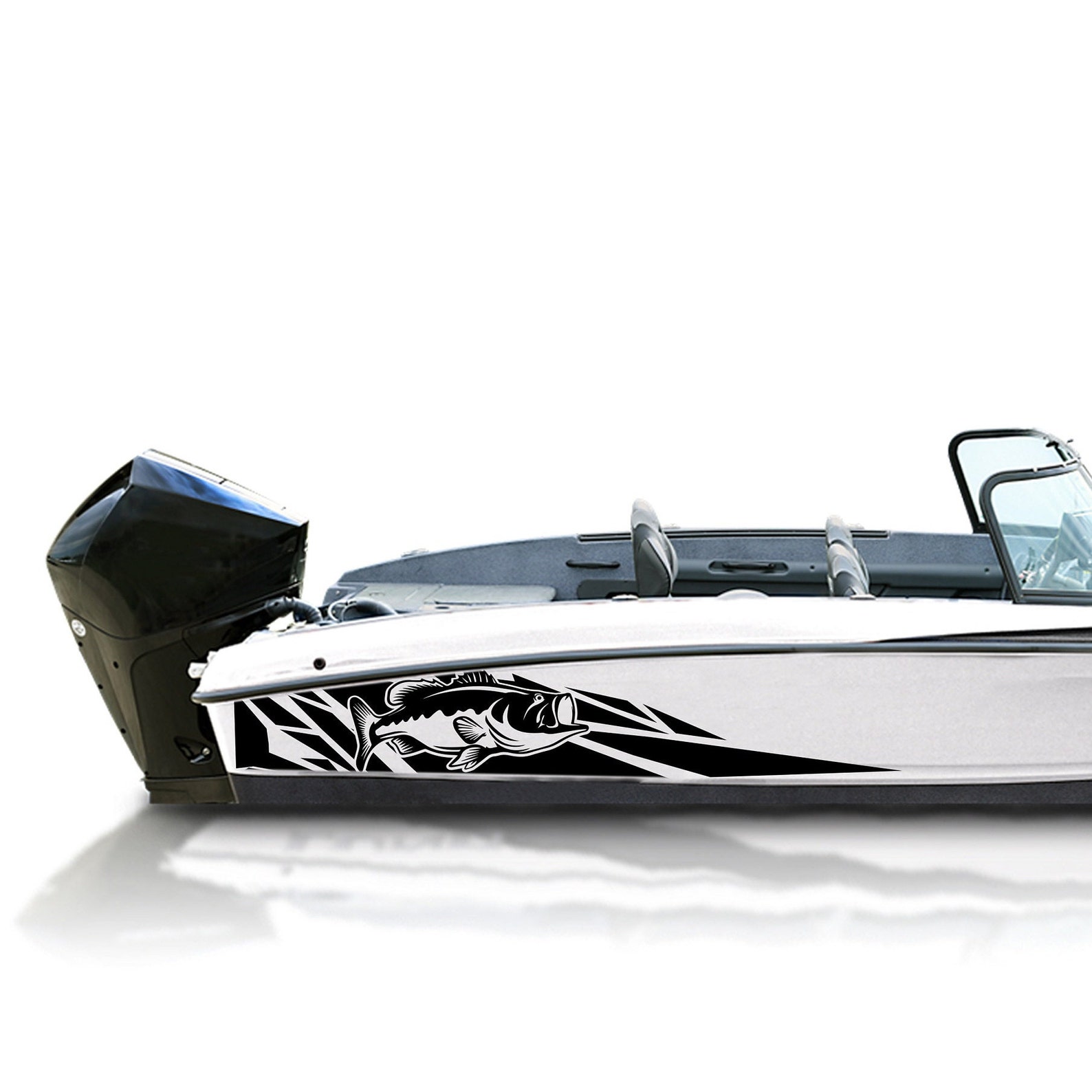 Largemouth Bass Boat Sticker Compatible With Bass Boat Decals - Etsy