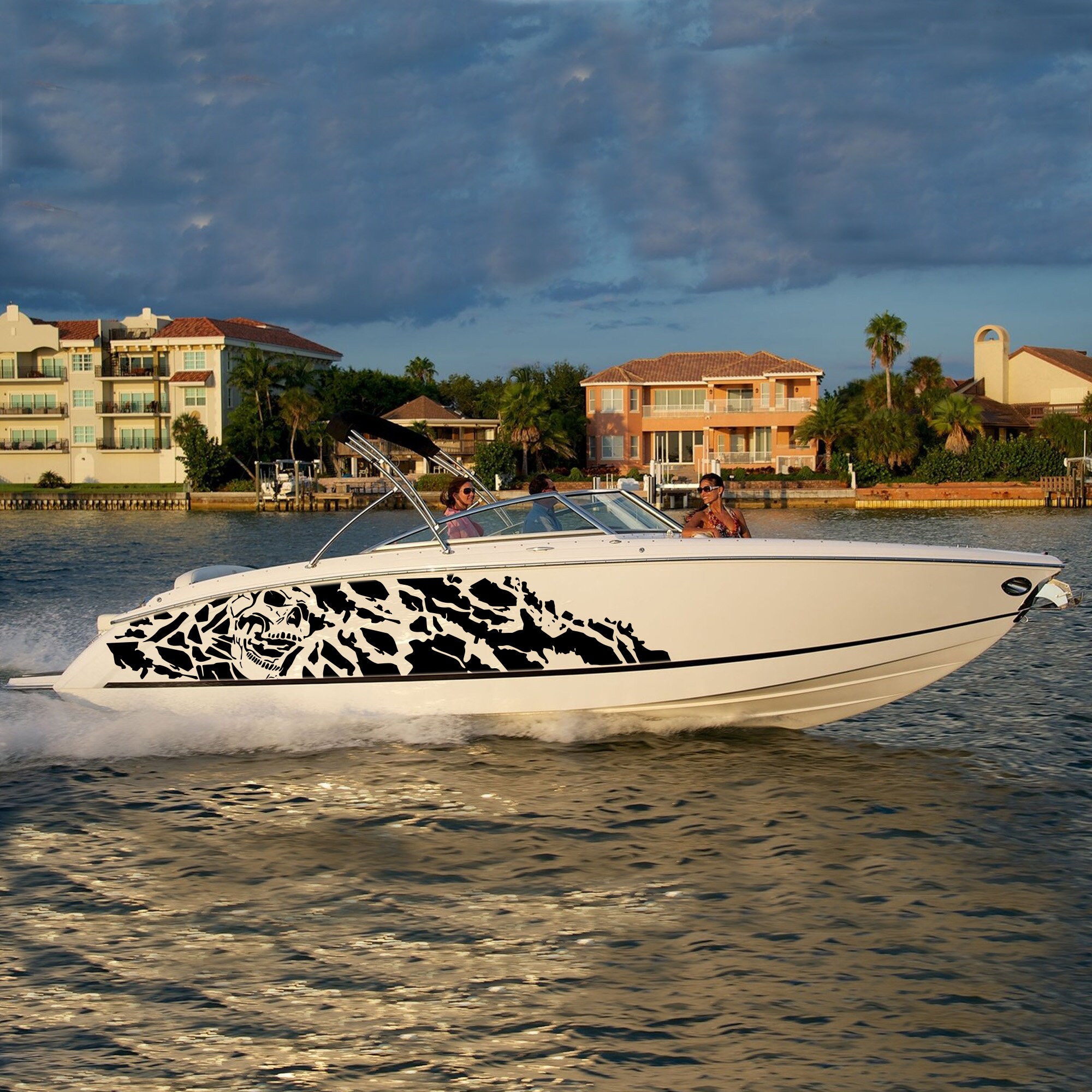 Nightmare Graphic Boat Decals Compatible With Bowrider Boat - Etsy