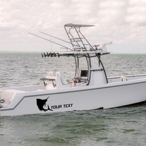 Boat Brand Name Sticker Decals Compatible With Contender Boat Fishing ...