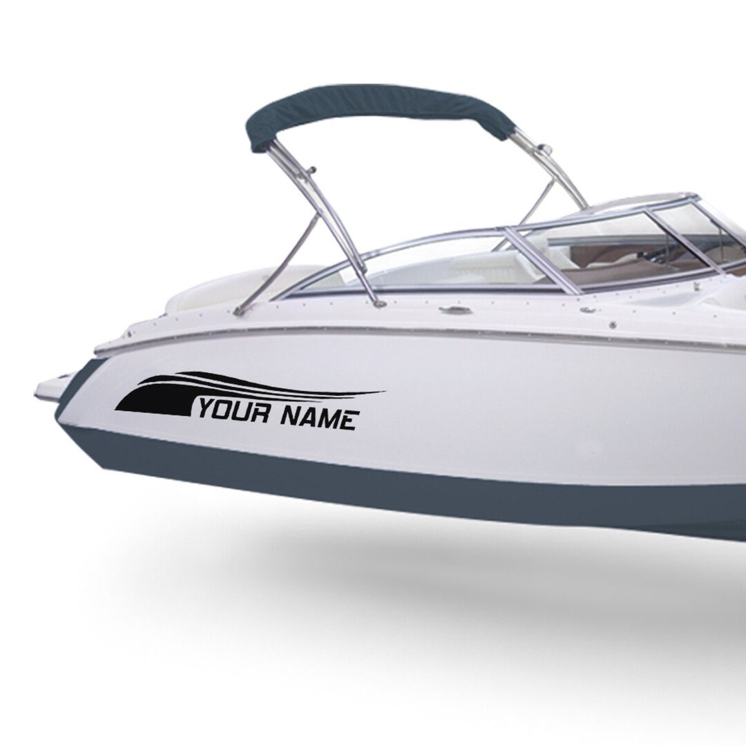 Boat Decal Registration Number Compatible With Bowrider Boat Sticker ...