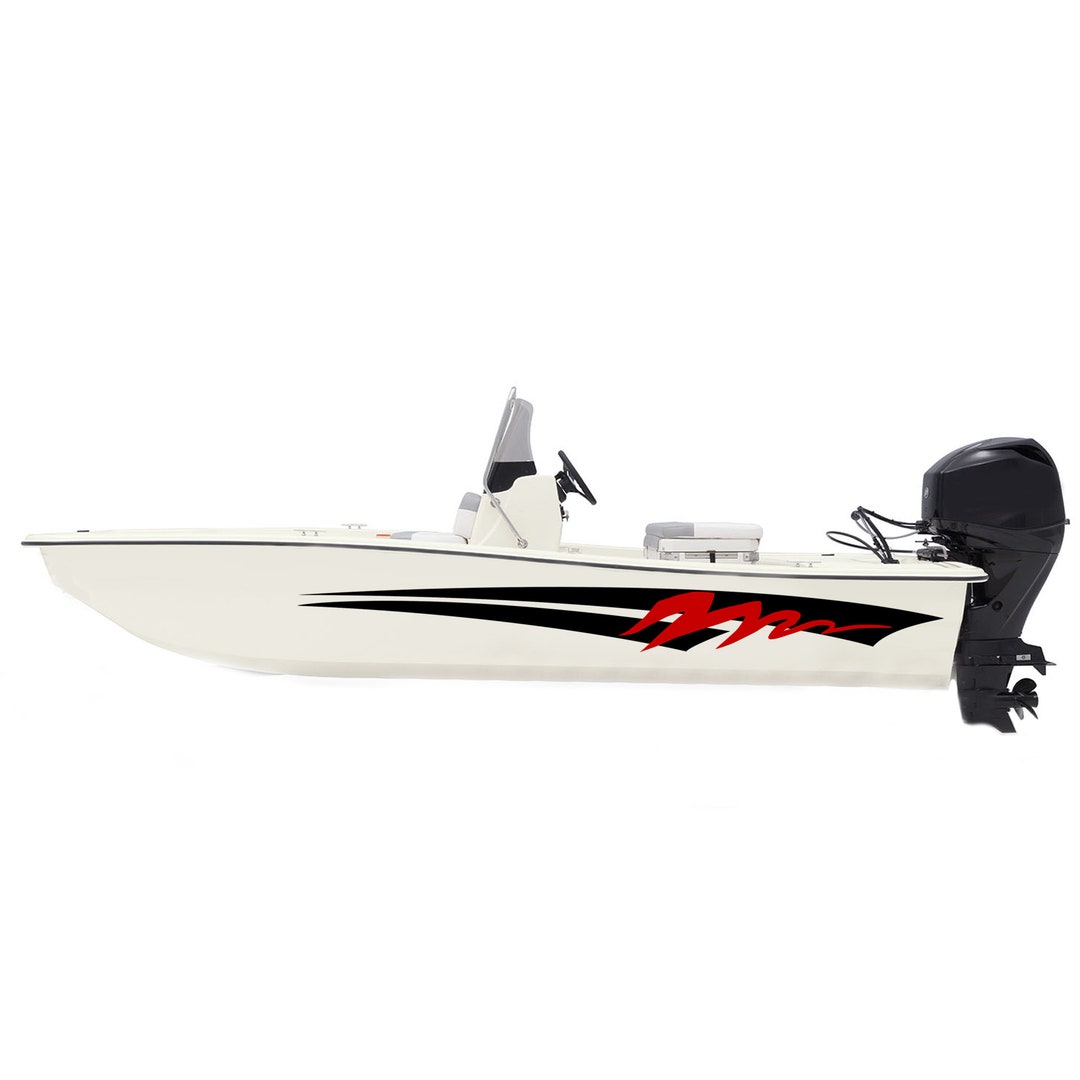 Graphic Boat Decals Compatible With Skiff Boat Sport Fly Fishing ...