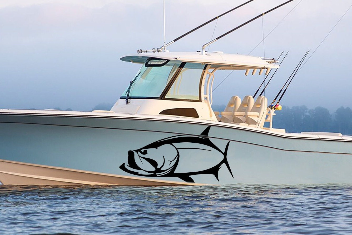 Tarpon Fish Boat Sticker Decals Compatible With Grady-white Boat Tarpon ...