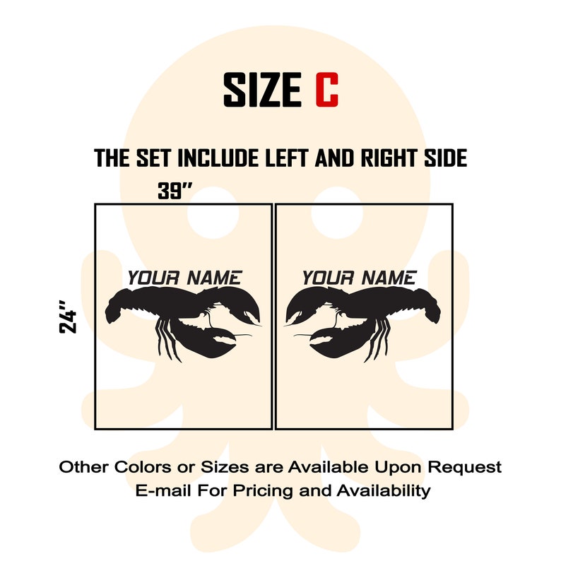 Lobster Decal Boat Decal Compatible With Center Console Boat - Etsy