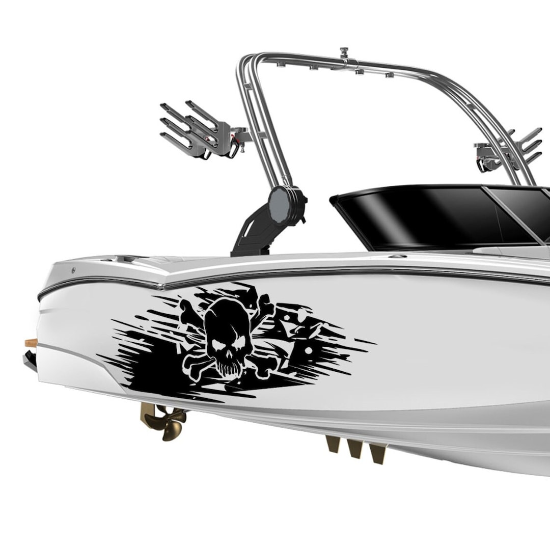 Boat Sticker Scull Graphic Decals Compatible With Tow Sports Boat ...