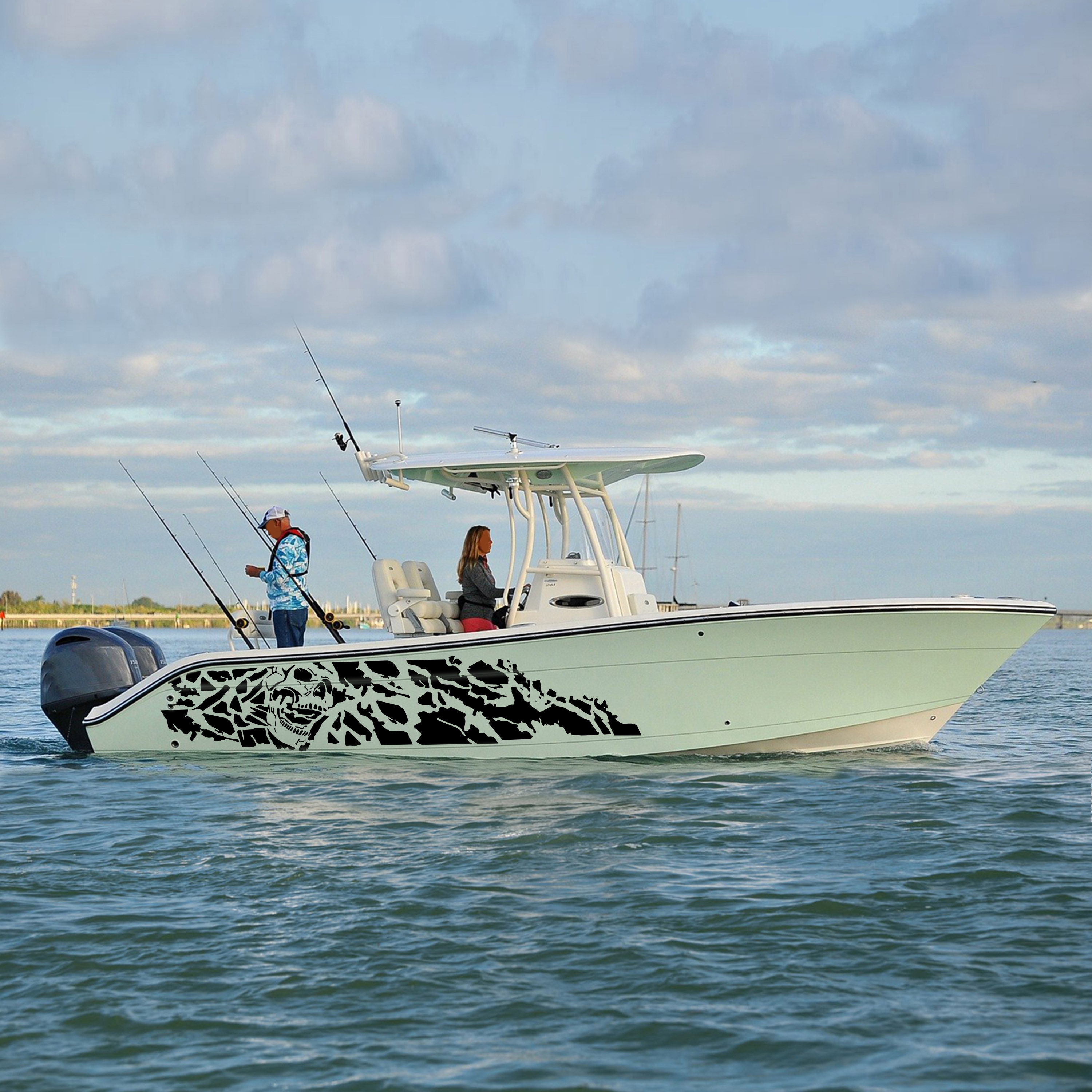 Nightmare Graphic Boat Decals Compatible With Boston Whaler Boat Sport ...