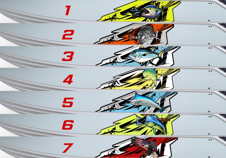 Tuna Boat Decal Compatible With Center Console Boat Sticker - Etsy