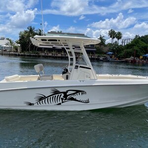 Fish Skull Boat Decals Skeleton Sticker Compatible With Boston Whaler ...