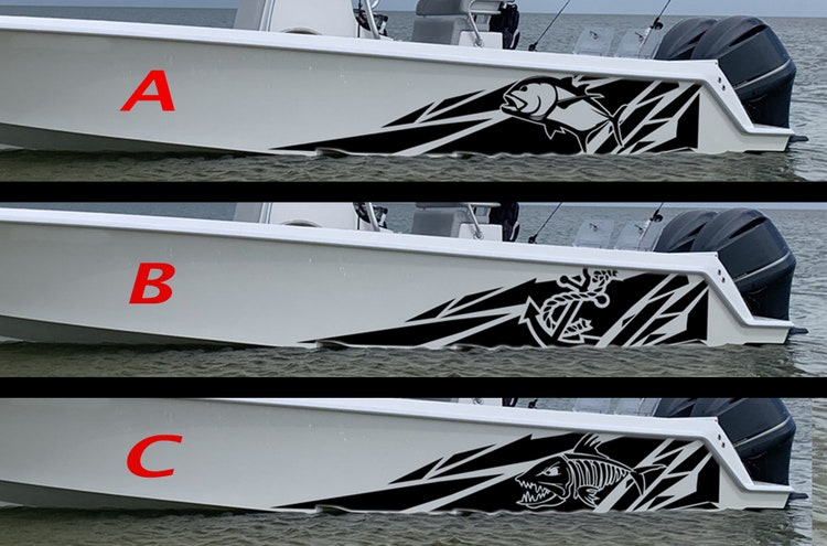 Geometrisches Muster Boot Grafik Decals Kompatibel mit Anwärter Boot ...