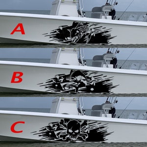 Fish Graphic Boat Sticker Compatible With Regulator Boat Marine Decals ...