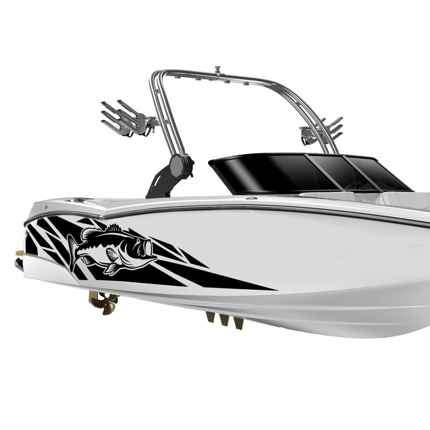Largemouth Bass Boat Sticker Compatible With Tow Sports Boat - Etsy