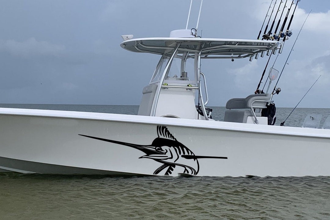 Marlin Boat Sticker Decal Compatible With Contender Boat Sailfish ...