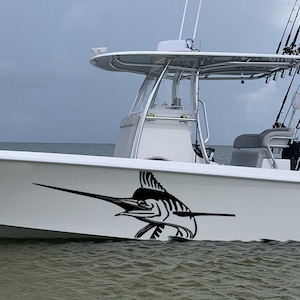 Marlin Boat Sticker Decal Compatible With Contender Boat Sailfish ...