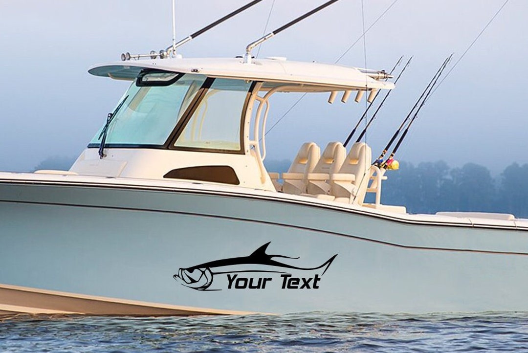 Tarpon Fish Boat Custom Name Sticker Decals Compatible With Grady-white ...