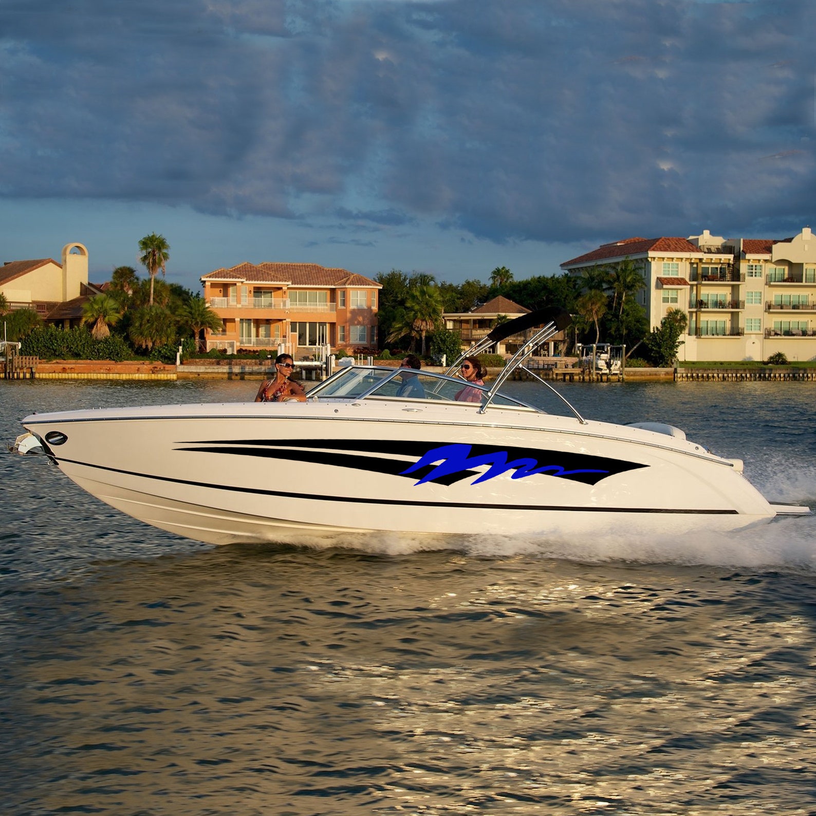 Graphic Boat Decals Compatible With Bowrider Boat Open Sea - Etsy