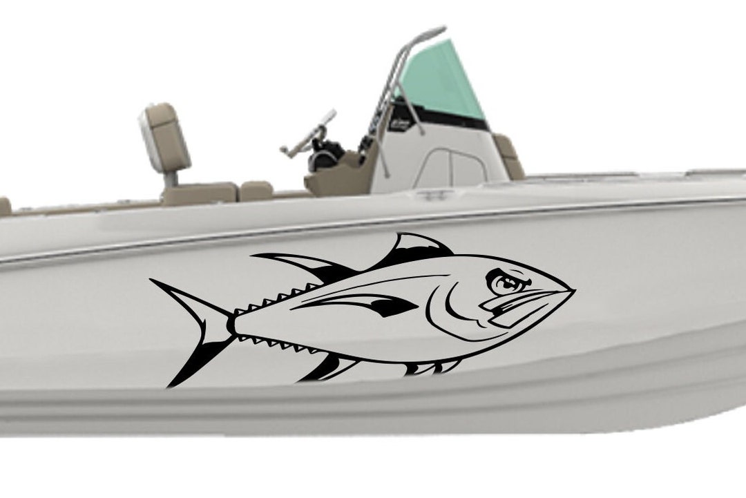 Boat Sticker Tuna Graphic Compatible With Boston Whaler Boat Fishing ...