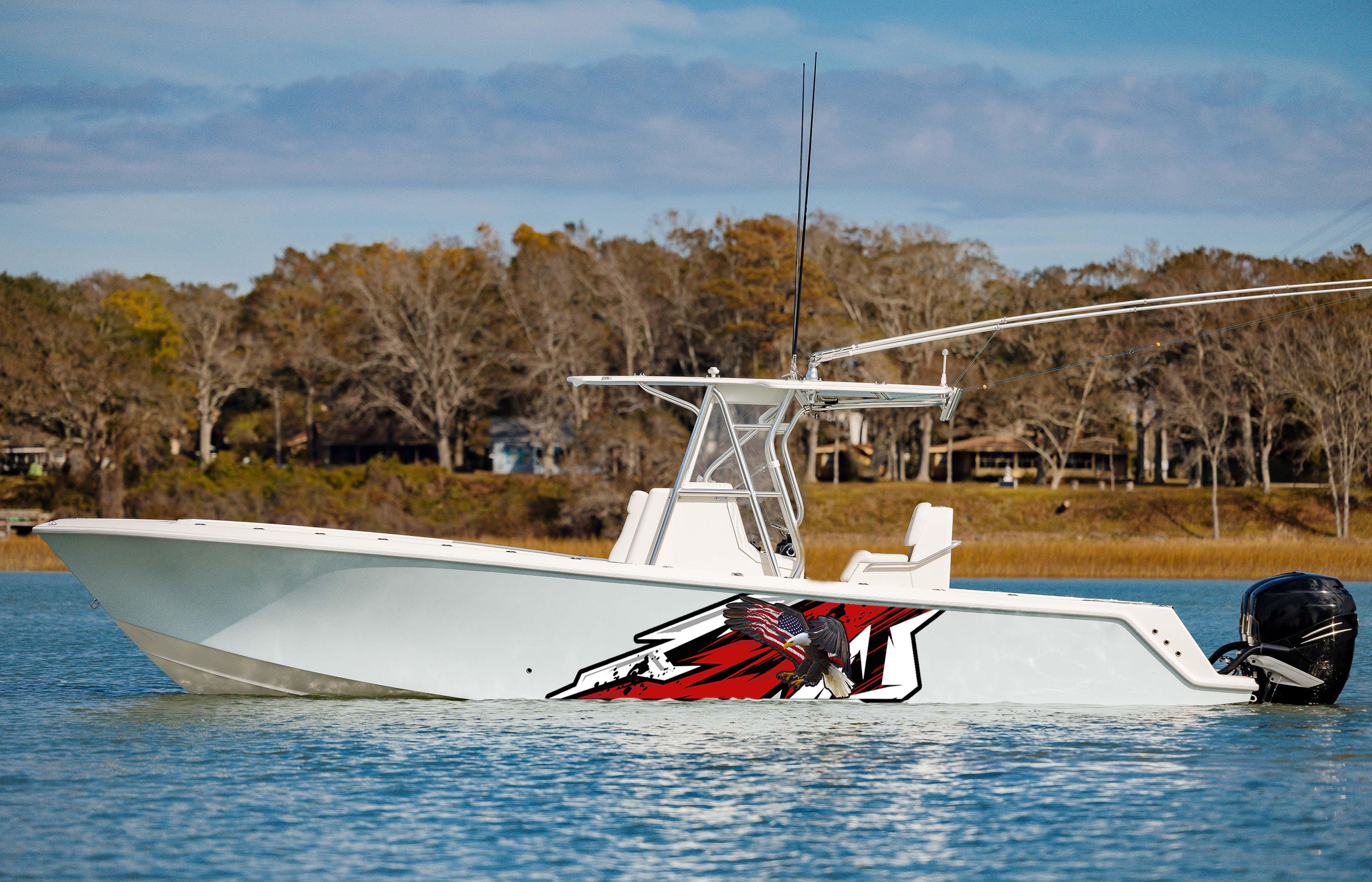 Tuna Boat Decal Compatible With Center Console Boat Sticker - Etsy