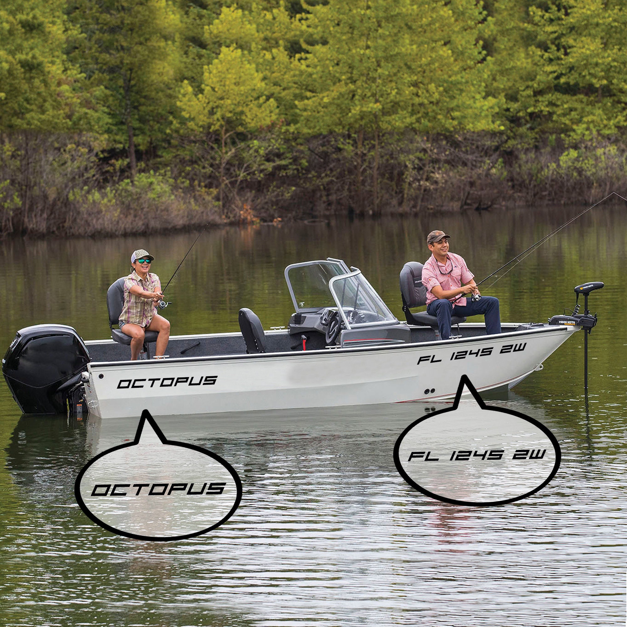 Boat Registration Number Decal Compatible With Bass Boat - Etsy