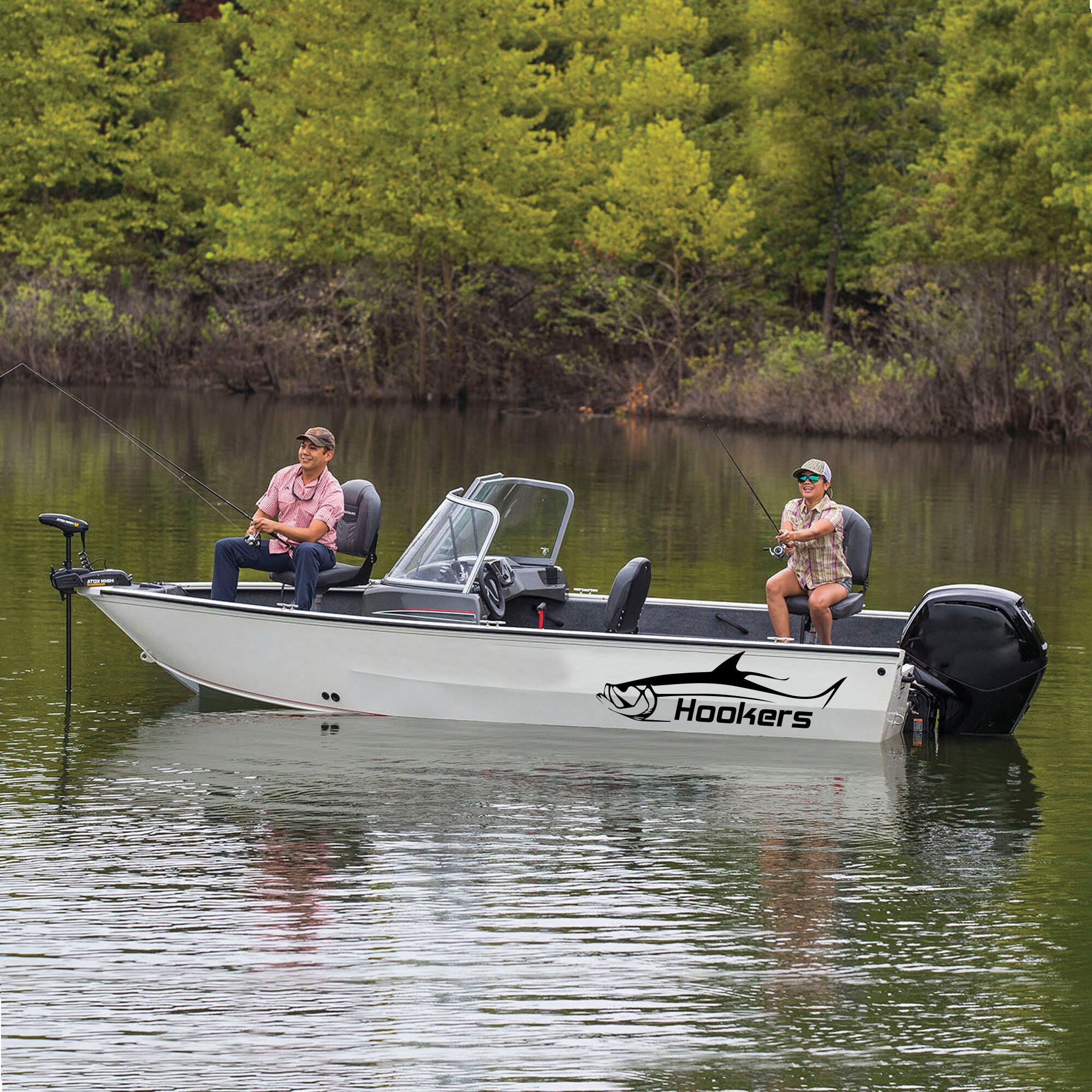 Boat Registration Number Decal Compatible With Bass Boat Sticker Unique ...