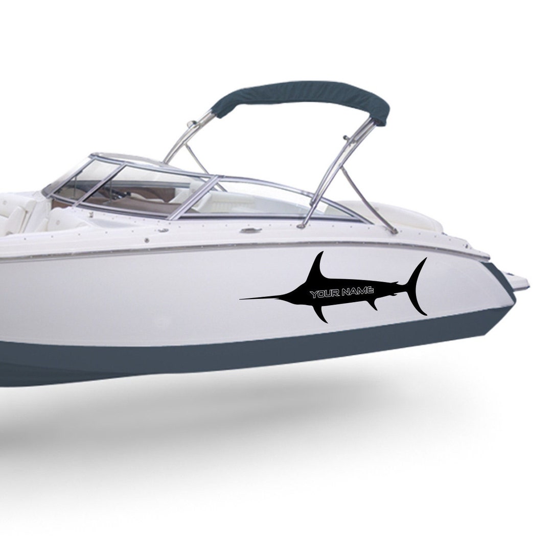 Sailfish Boat Custom Name Sticker Decals Compatible With Bowrider Boat ...