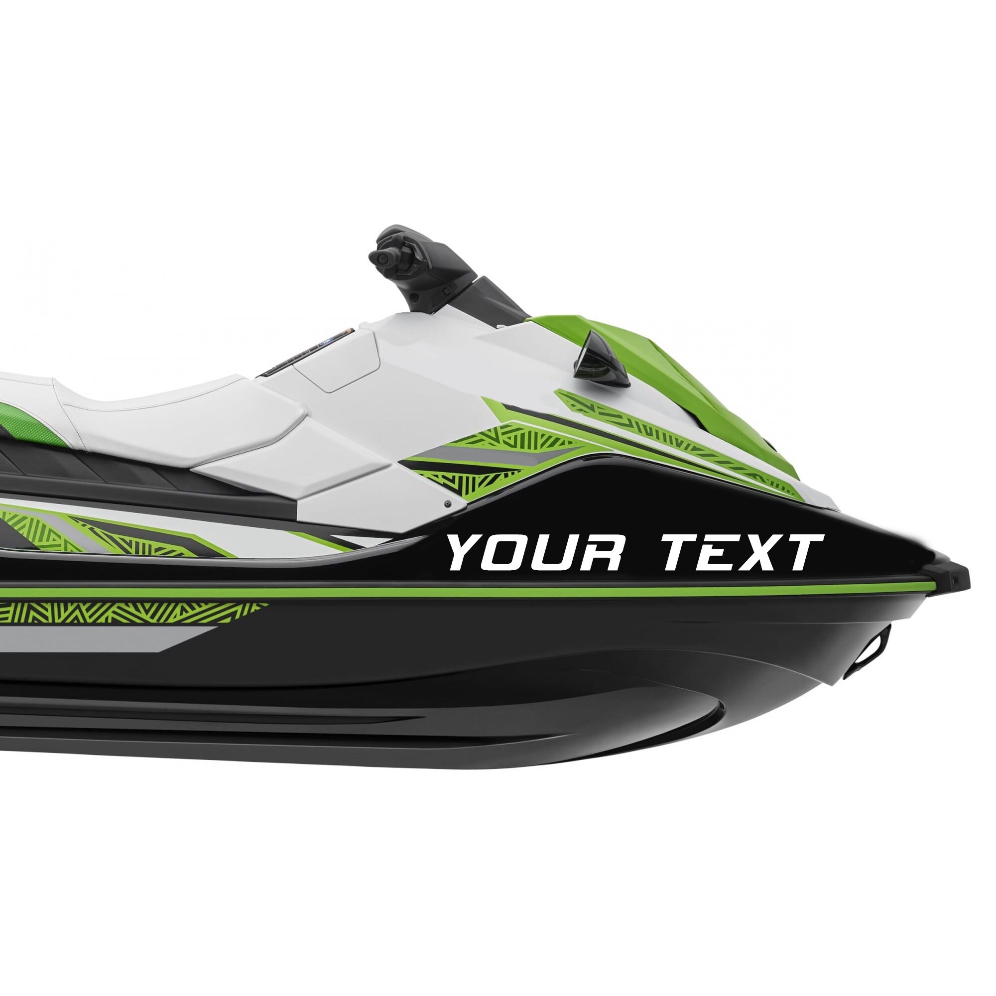 Jet Ski Decal Sticker Personal Watercraft Registration Number Sticker ...