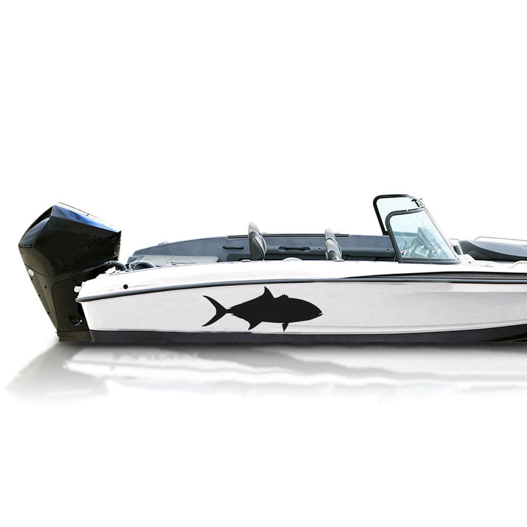 Amberjack Fish Boat Sticker Decals Compatible With Bass Boat AJ Fishing ...