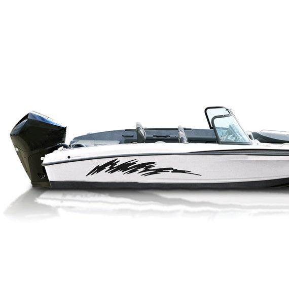 Boat Decals Brush Graphic Compatible With Bass Boat Sticker | Etsy