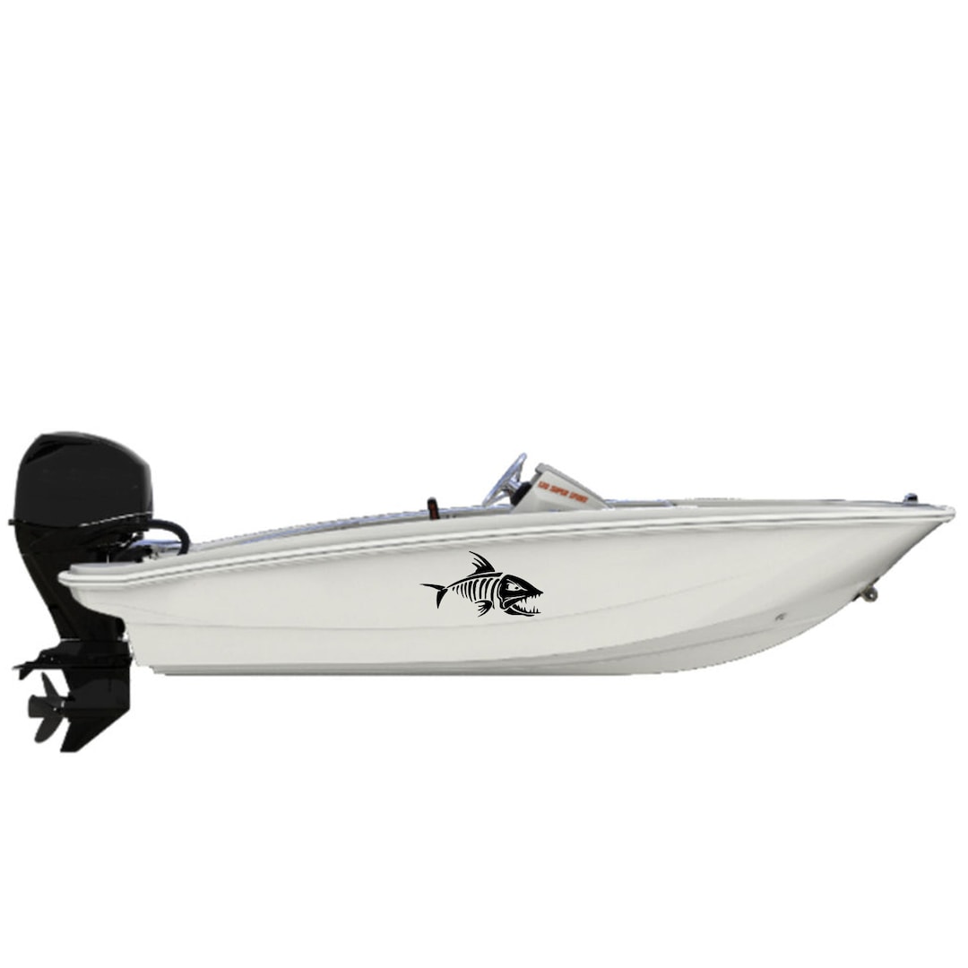 Fish Bone Boat Decal Skeleton Compatible With Boston Whaler 160 Super ...