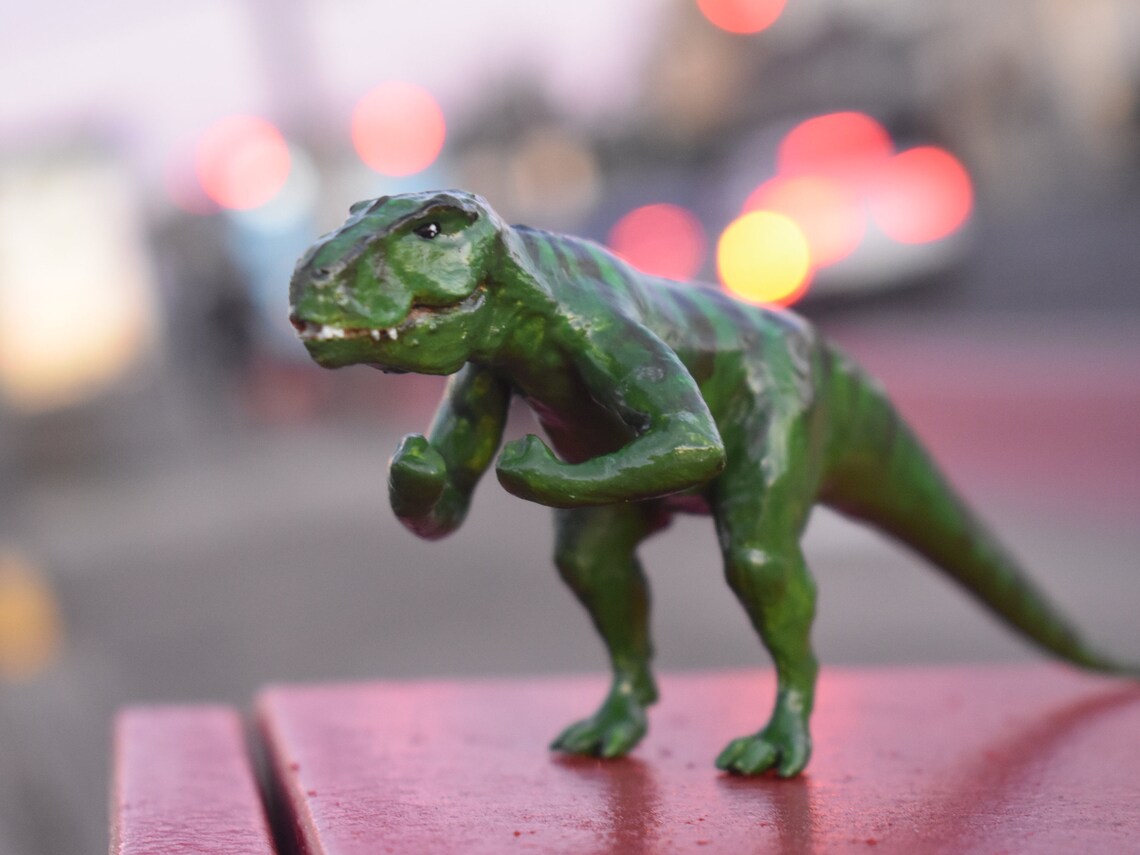 Tyrannosaurus Flex Buff T-rex Sculpture Hand Painted - Etsy