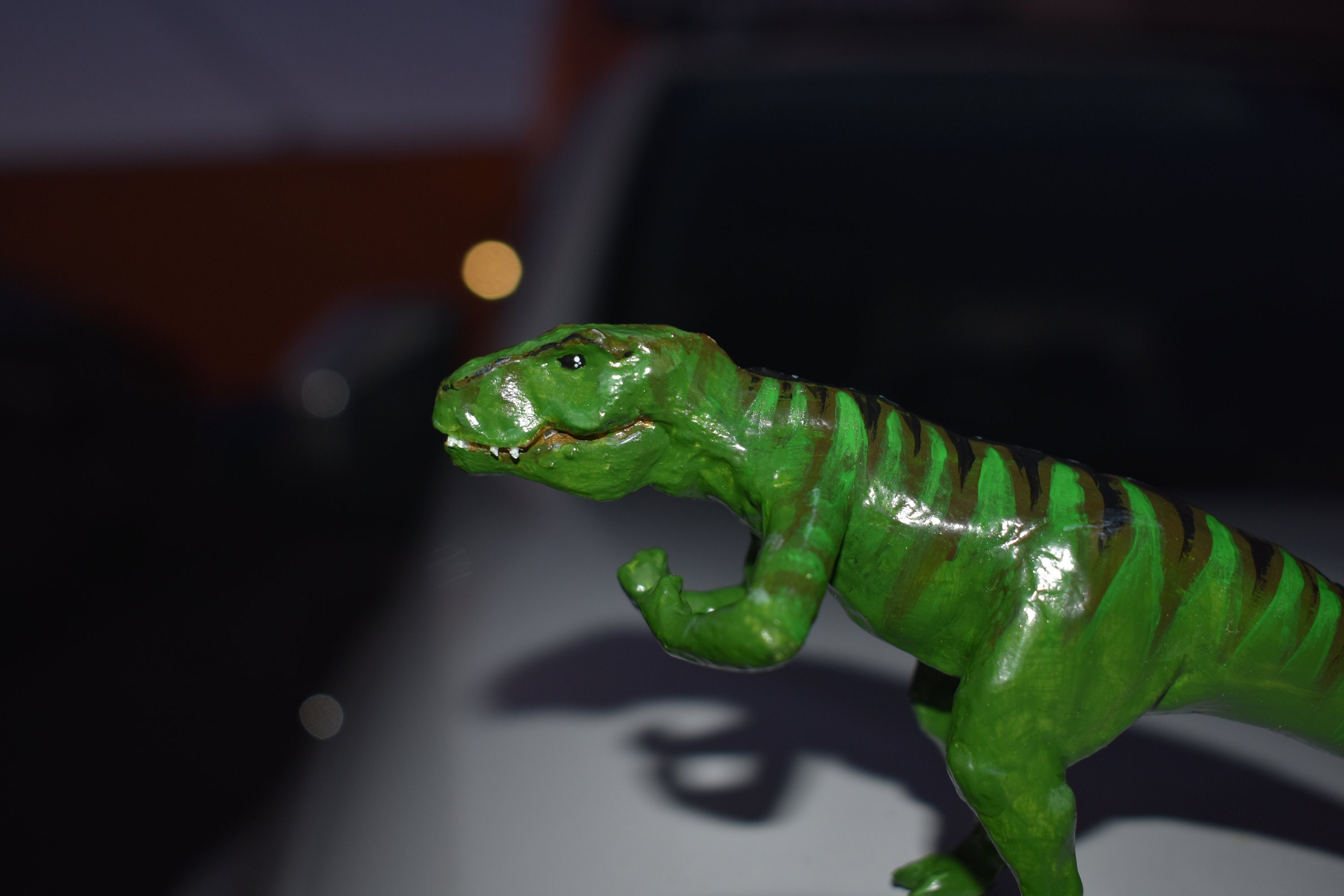 Tyrannosaurus Flex Buff T-rex Sculpture Hand Painted | Etsy